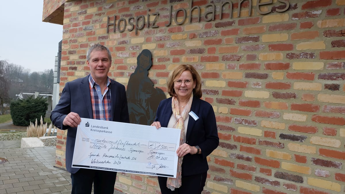 Hausmeisterzentrale spendet 1500 Euro ans Hospiz
