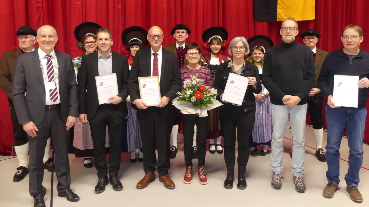 Ehrungen beim Neujahrsempfang Stetten a.k.M.