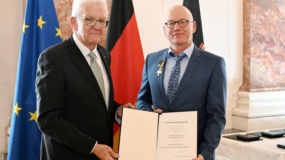 Verdienstorden des Landes geht an Professor Andreas Fath