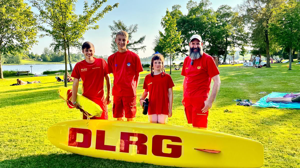 DLRG rettet Mann am Badsee das Leben