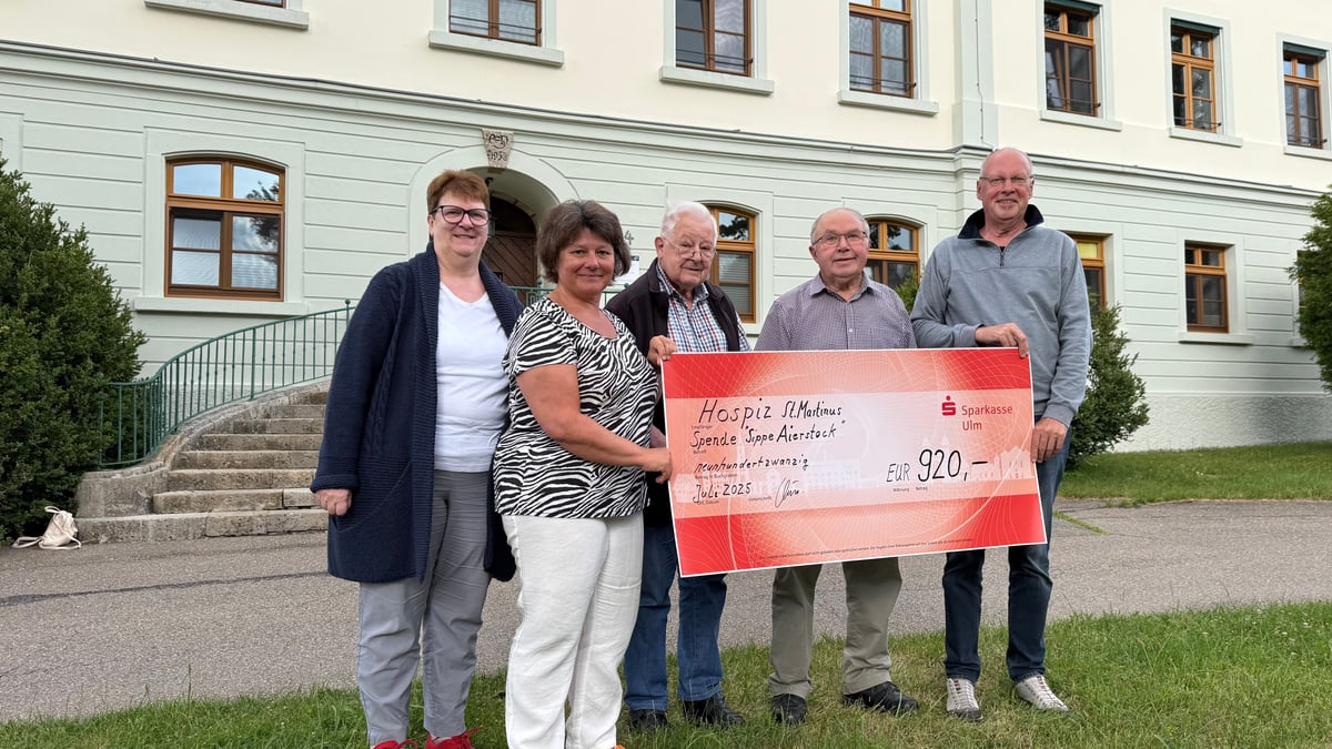Sippe Aierstock spendet ans Hospiz St. Martinus